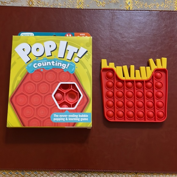 Toys | Pop It Set Of 2 Pop It Counting 6 12 X 7 12 And French Fries ...